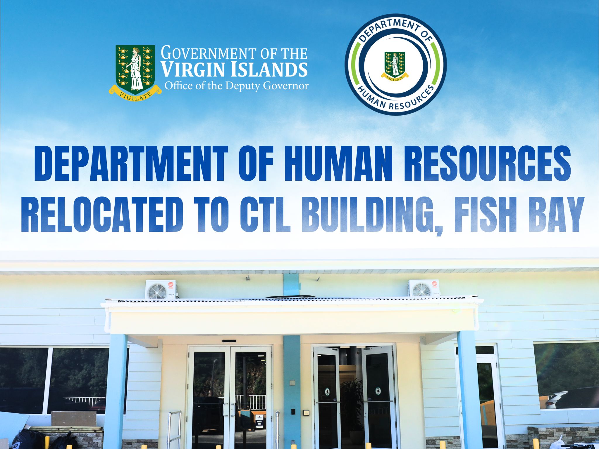 Department of Human Resources Relocated to CTL Building, Fish Bay | GOV.VG
