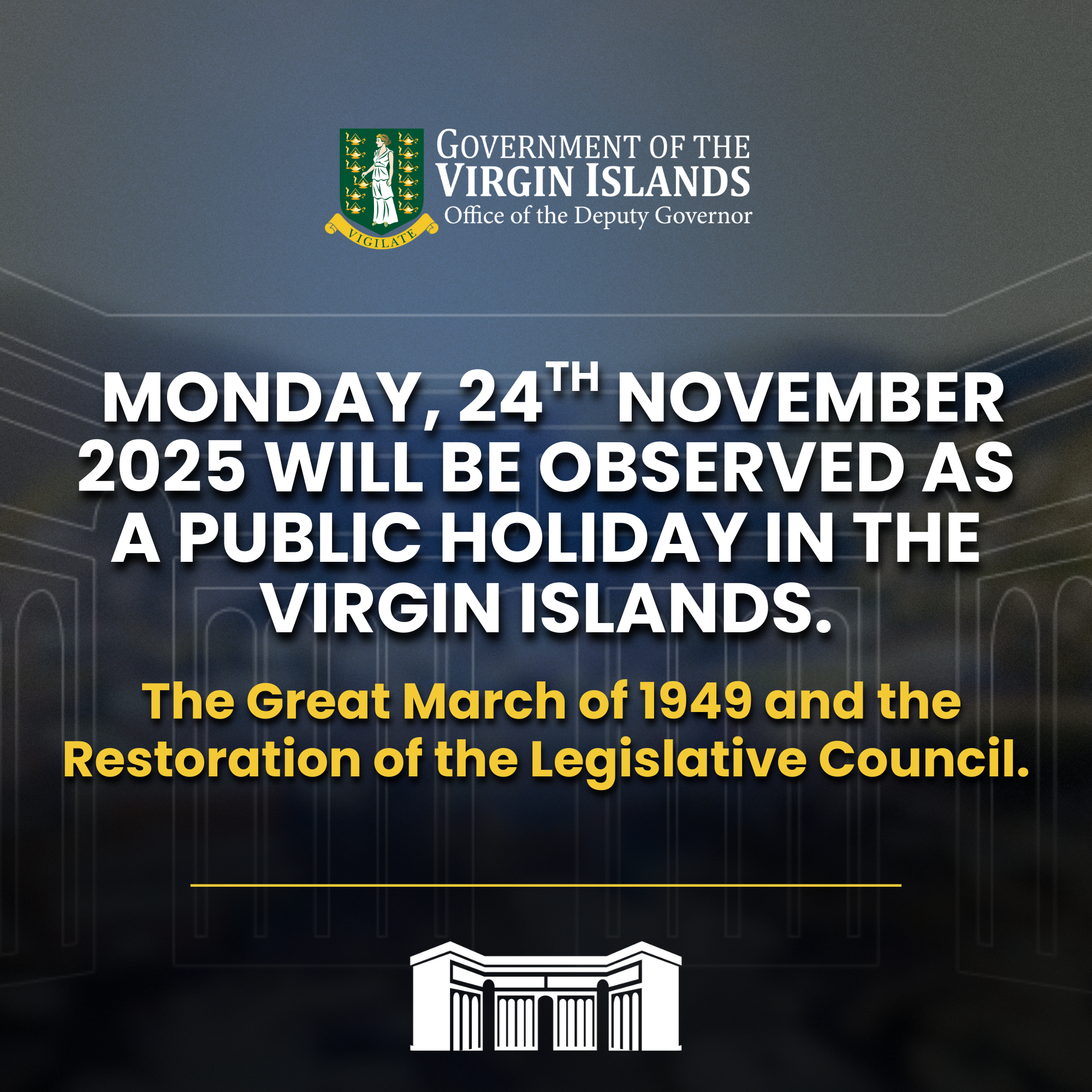 Virgin Islands to Observe Great March and Restoration Day – Public ...